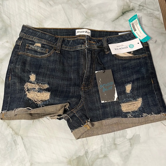 eunina | Shorts | Nwt Studio Blue Jean Shorts | Poshmark